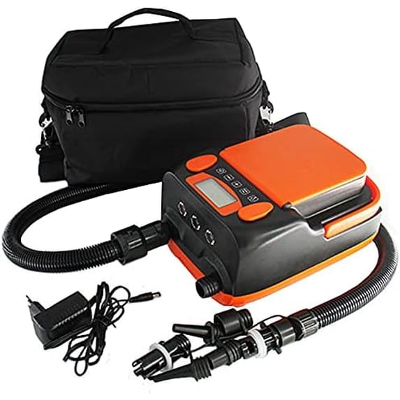 6000mAh Rechargeable SUP Air Pump Electric Compressor Max 16PSI Air ...