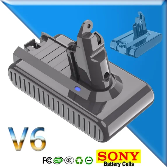 6000mAh Replacement Battery for Dyson V6 DC58 DC59 DC61 SV03 SV04 SV05 ...