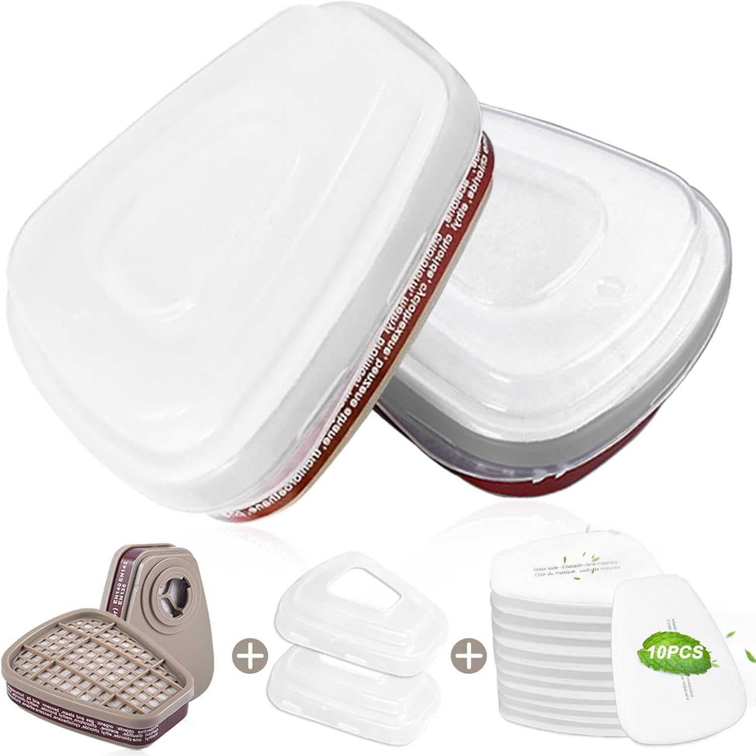 6001 Activated Carbon Respirator Cartridges & Filters, Dust-Proof ...