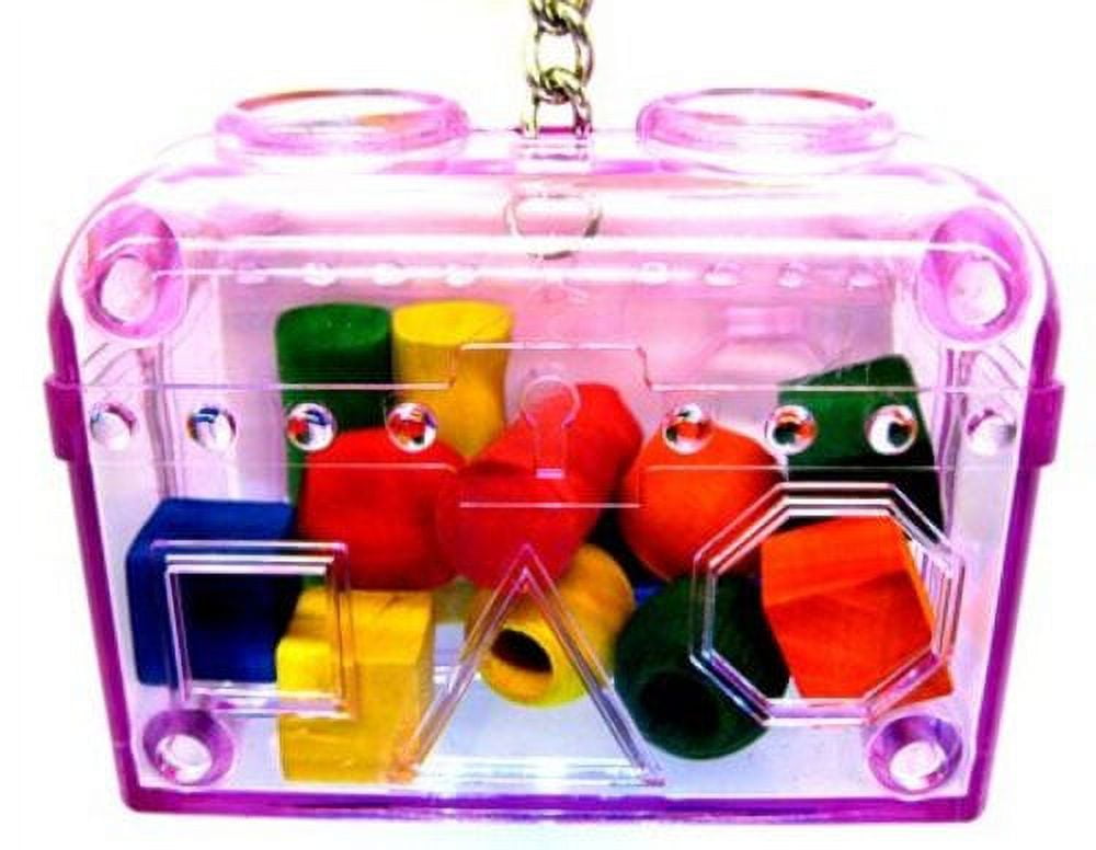 60019 Large Treasure Chest Birds Foraging Toys Cages Parrot Plastic ...