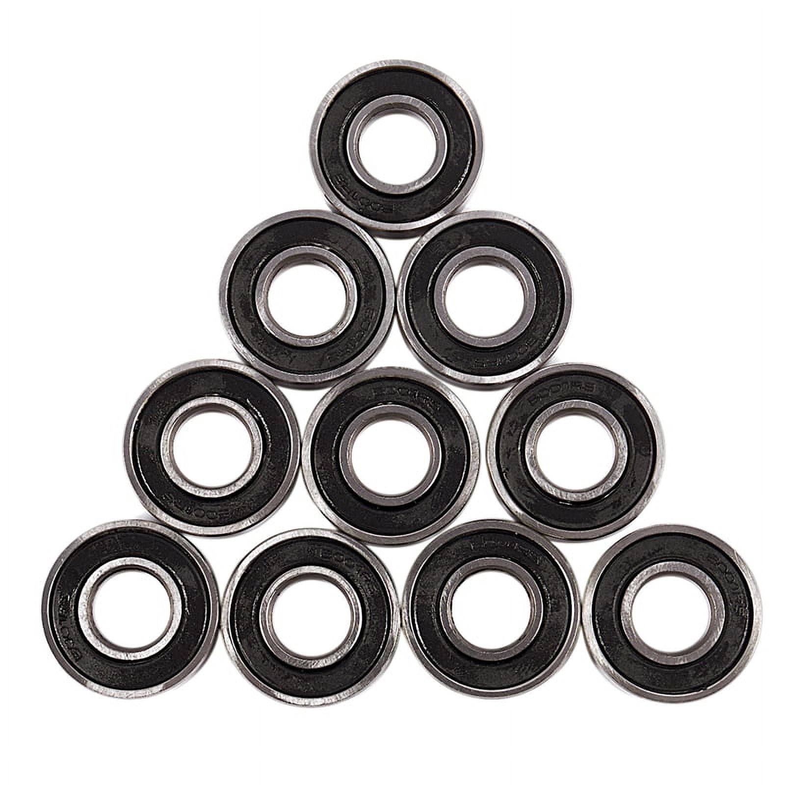6001RS Deep Groove Ball Bearing 28 x 12 x 8 mm 10 Pieces, Silver ...