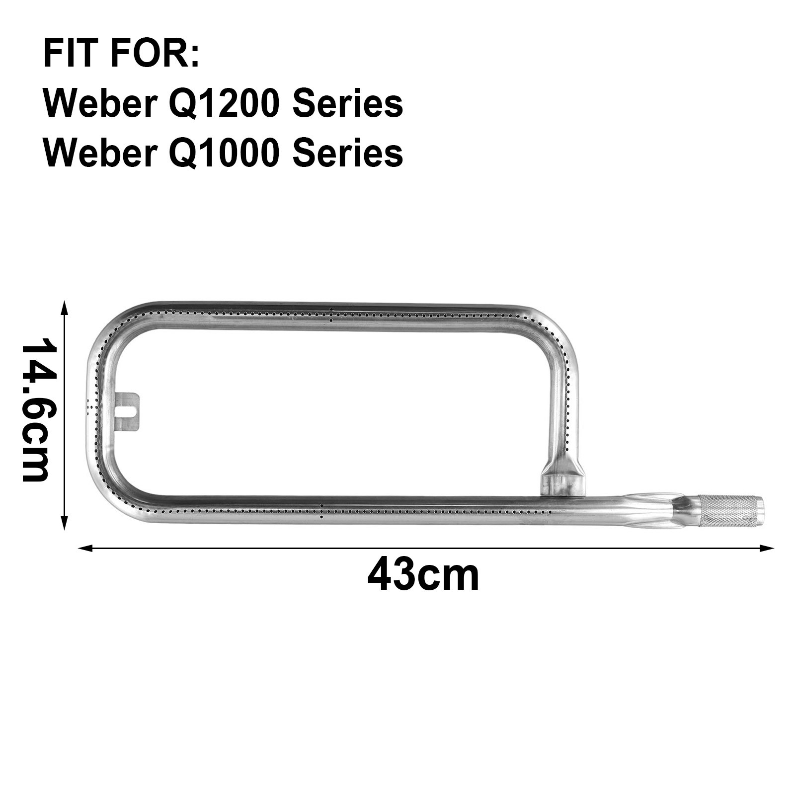 60040 69957 Burner Grill Heating Element Pipe ForQ100 Q1200 Q1000 Q1200 ...