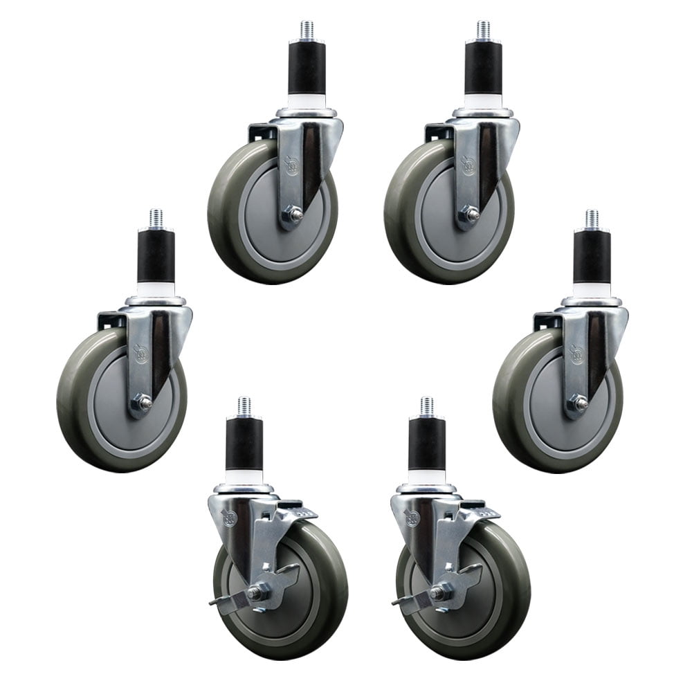 Regency 600CASTER6 5 Inch Replacement Caster Set with Brakes – Service ...