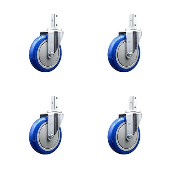 600CASTHD4P Regency 5 Inch Swivel Caster Set - Fits Regency Models ...