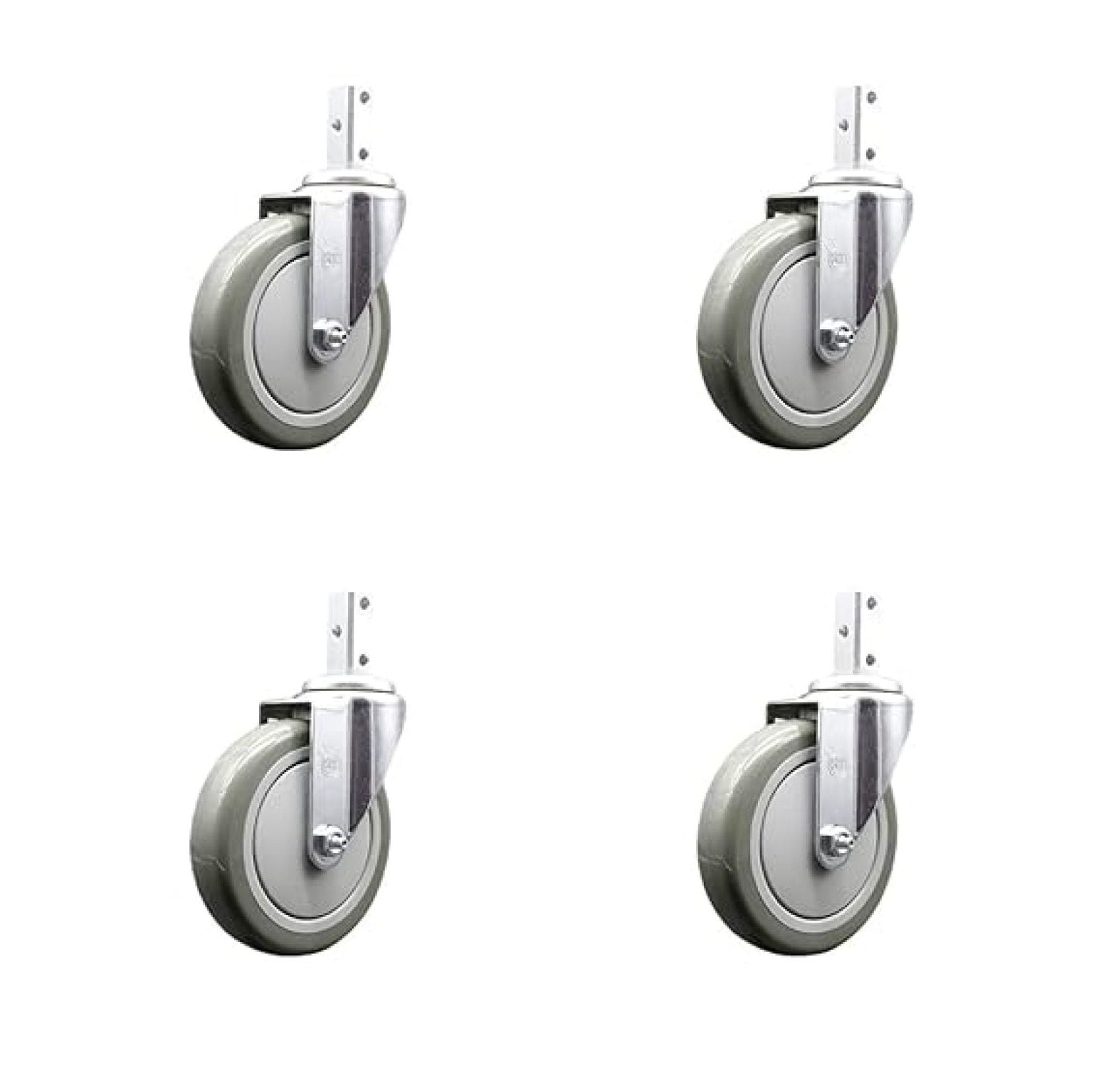 600CASTHD4P Regency 5 Inch Swivel Caster Set - Fits Regency Models ...