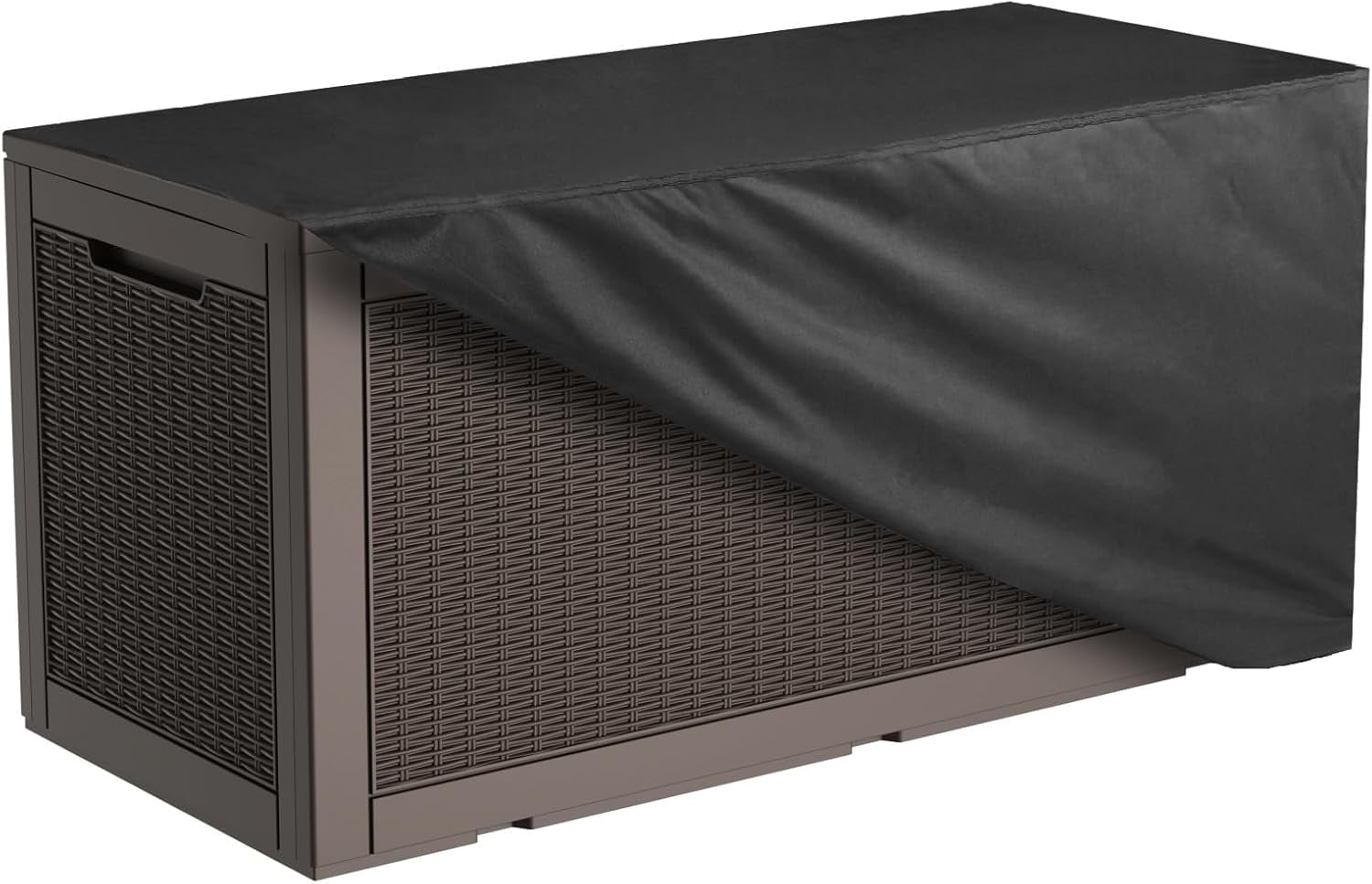 Deck Box Cover,600D Heavy Duty Waterproof Deck Box Cover - 49"x24"x25 ...