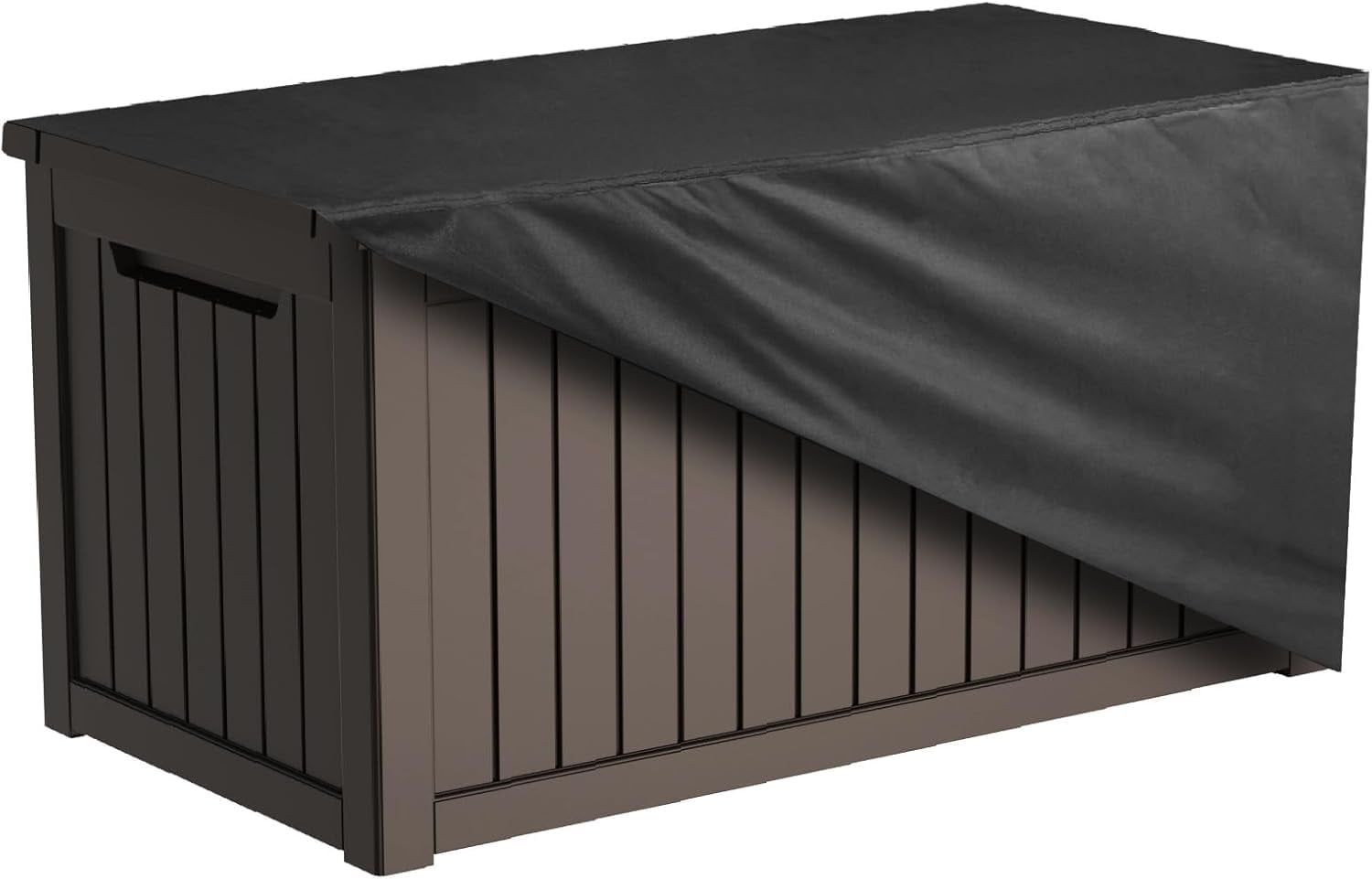 Deck Box Cover，600D Heavy Duty Waterproof Deck Box Cover - 66"x33"x33 ...
