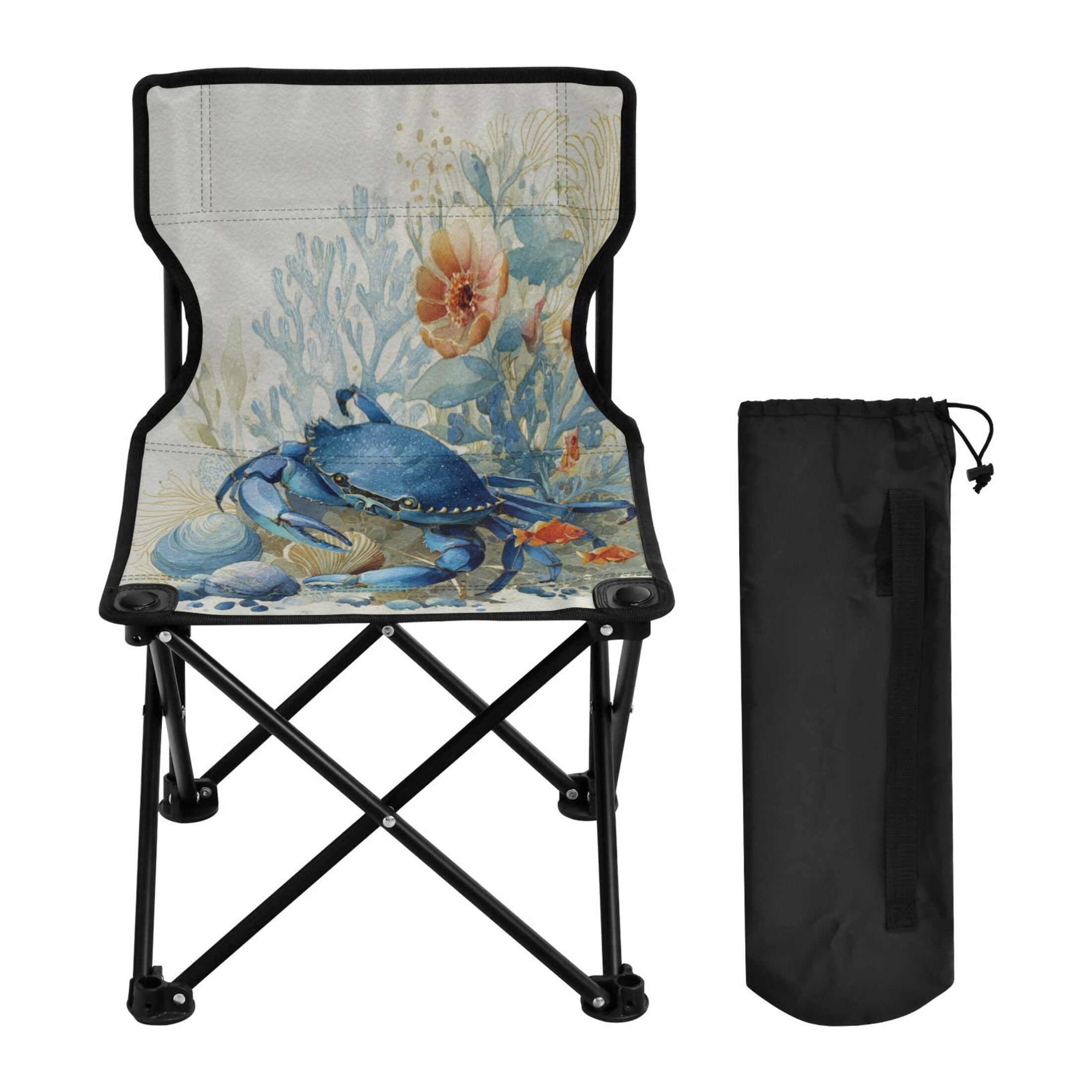 600D Oxford Camping Chair Portable Foldable Chair Supports 220 lbs for ...