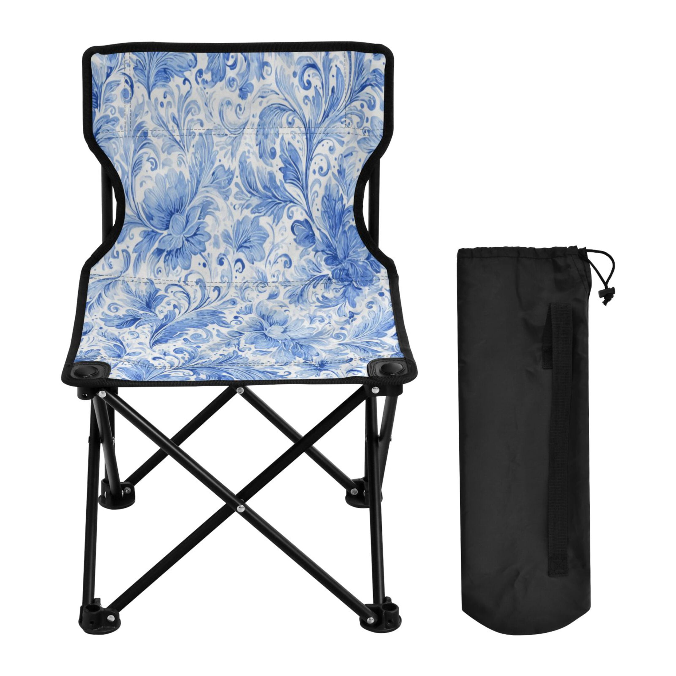 600D Oxford Camping Chair Portable Foldable Chair Supports 220 lbs for ...