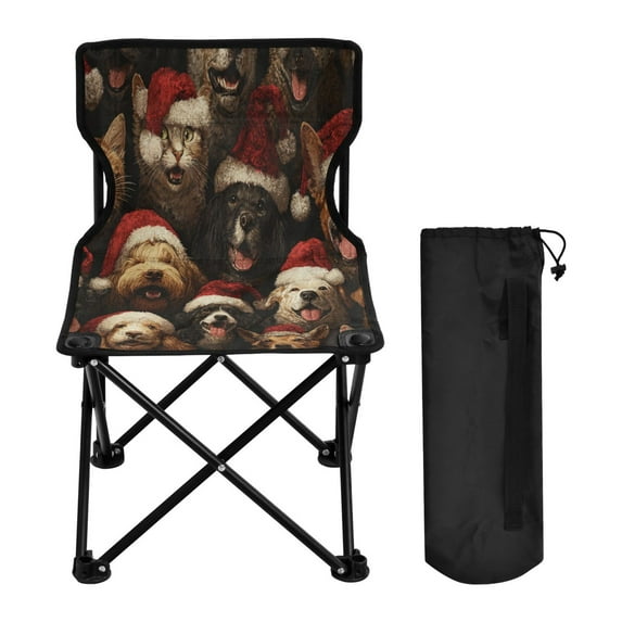 600D Oxford Camping Chair Portable Foldable Chair Supports 220 lbs for ...