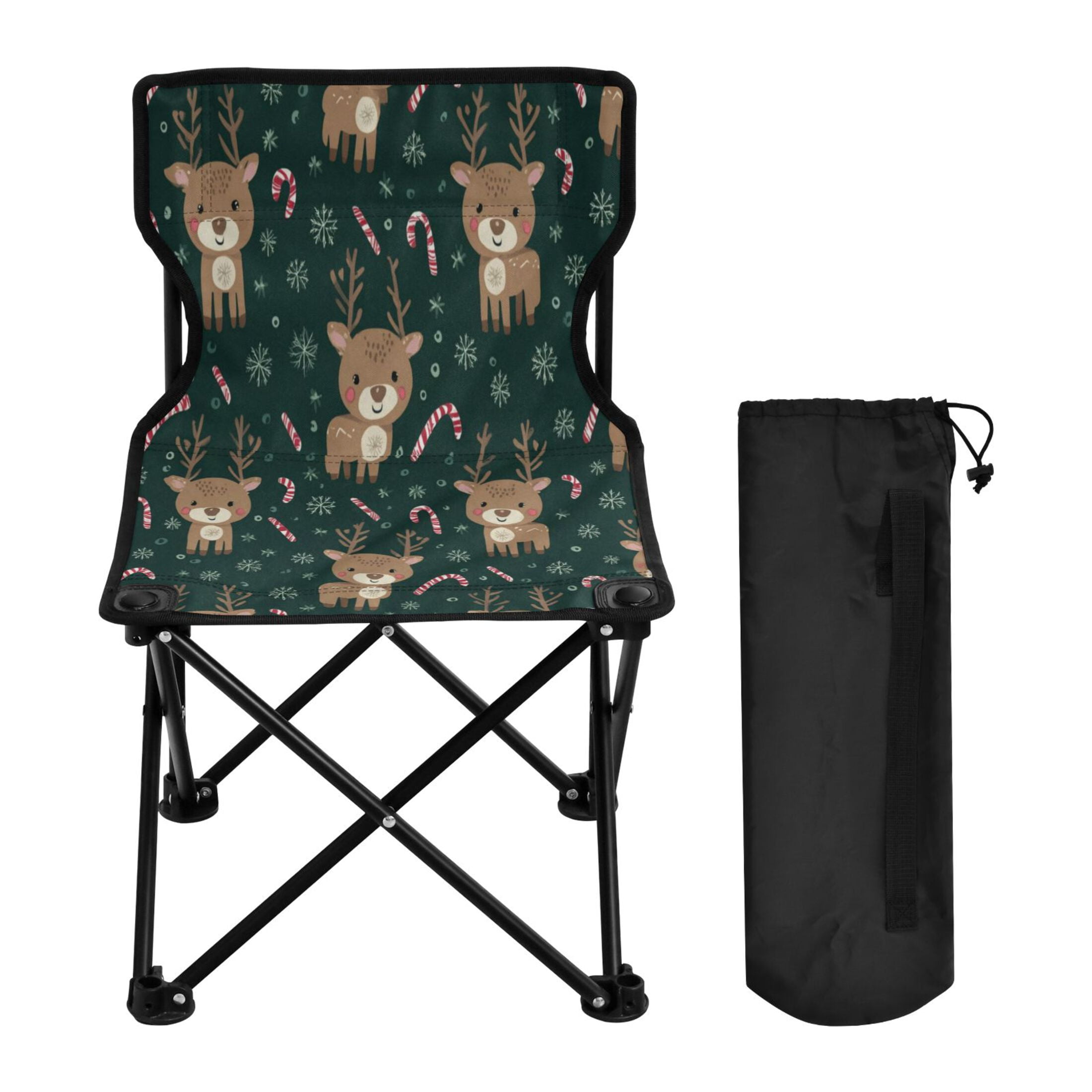 600D Oxford Camping Chair Portable Foldable Chair Supports 220 lbs for ...
