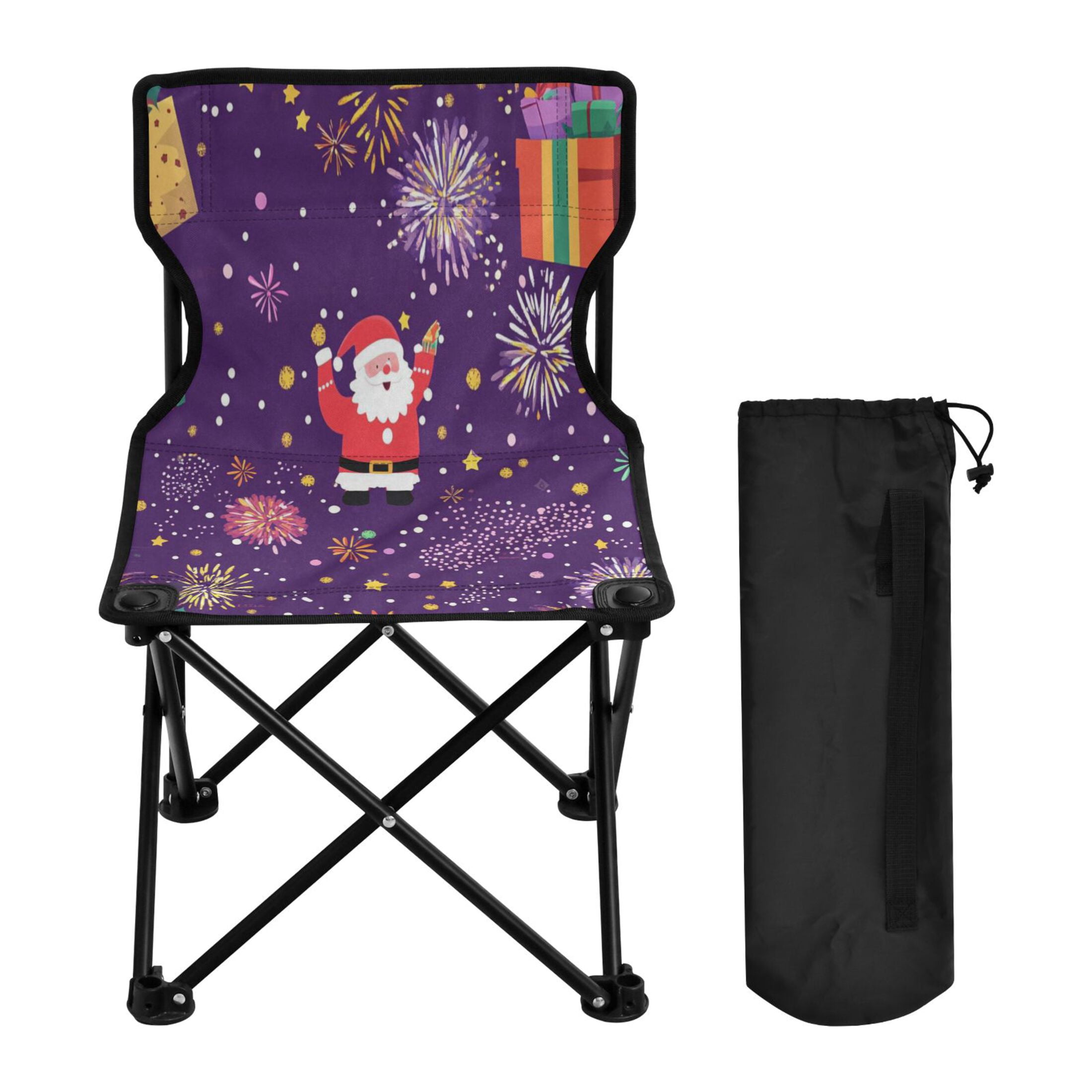 600D Oxford Camping Chair Portable Foldable Chair Supports 220 lbs for ...