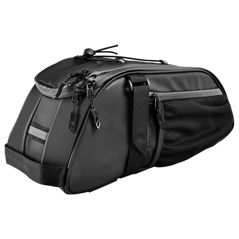 600D Oxford Cloth Bike Pannier Bag Saddle Bag Bike Rack Bag Black ...