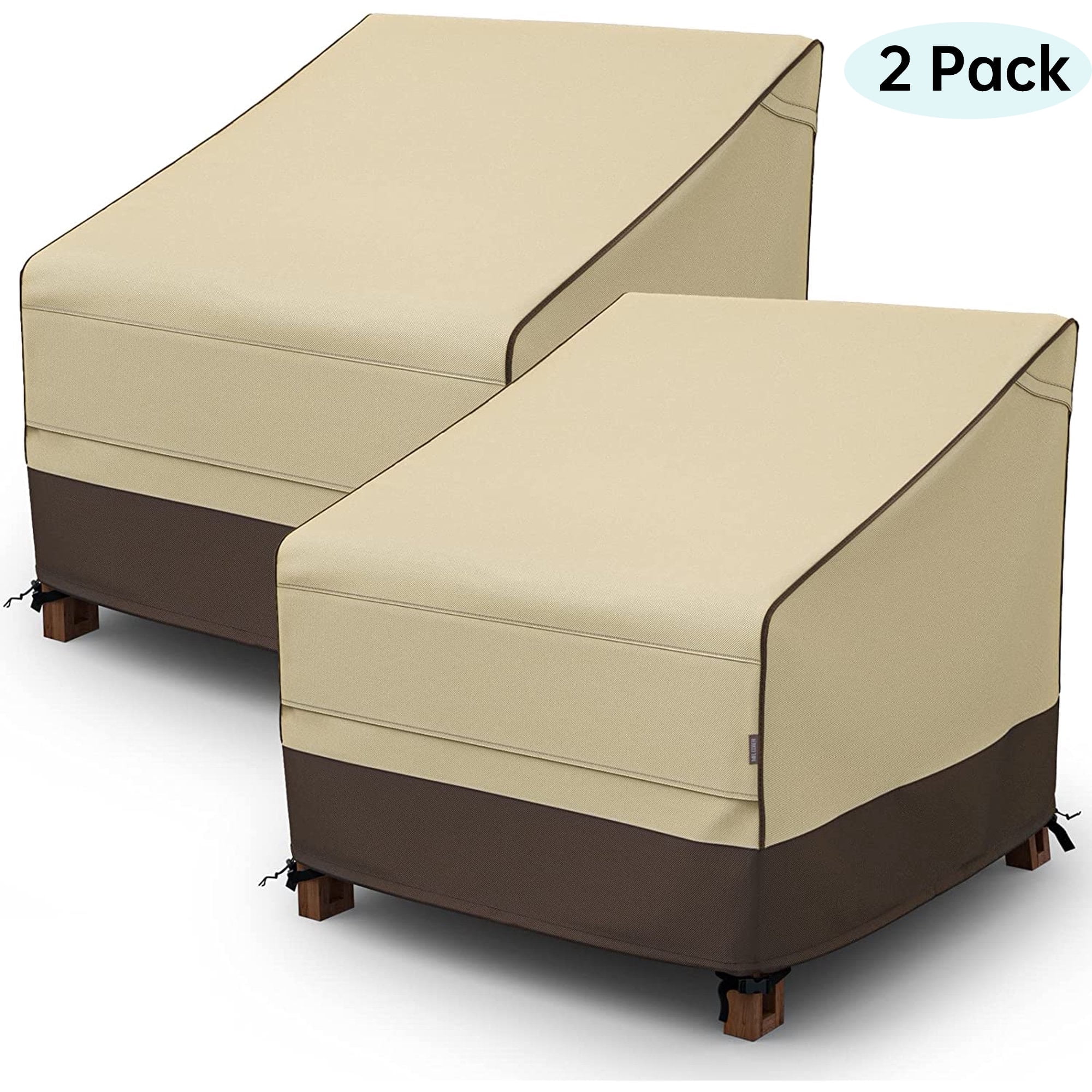 "2 Pack 600D Patio Chair Cover, 38""x40""x34"", Waterproof, Anti-UV ...