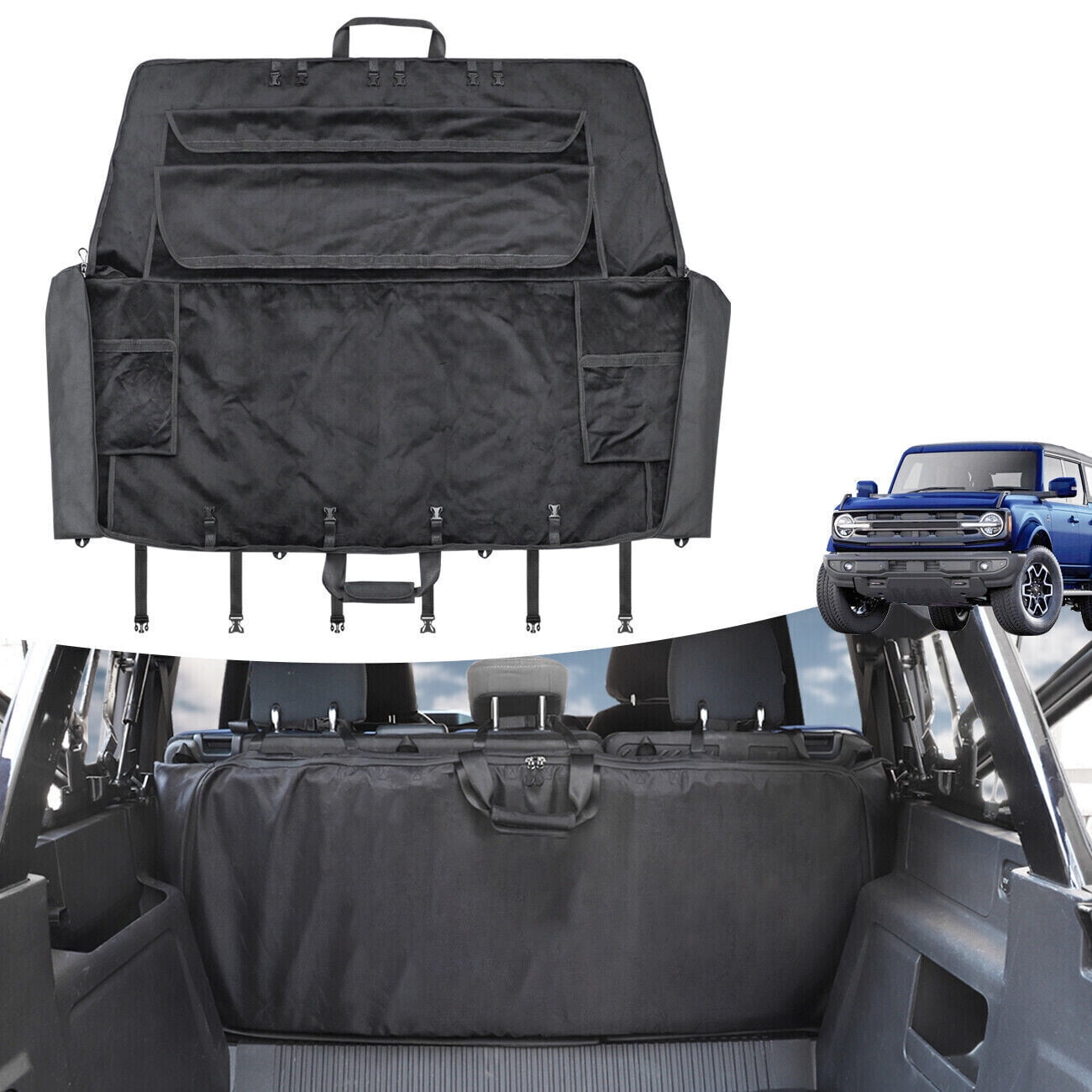 600D Soft Top Window Storage Bag For Ford Bronco Accessories 2021-2023 ...