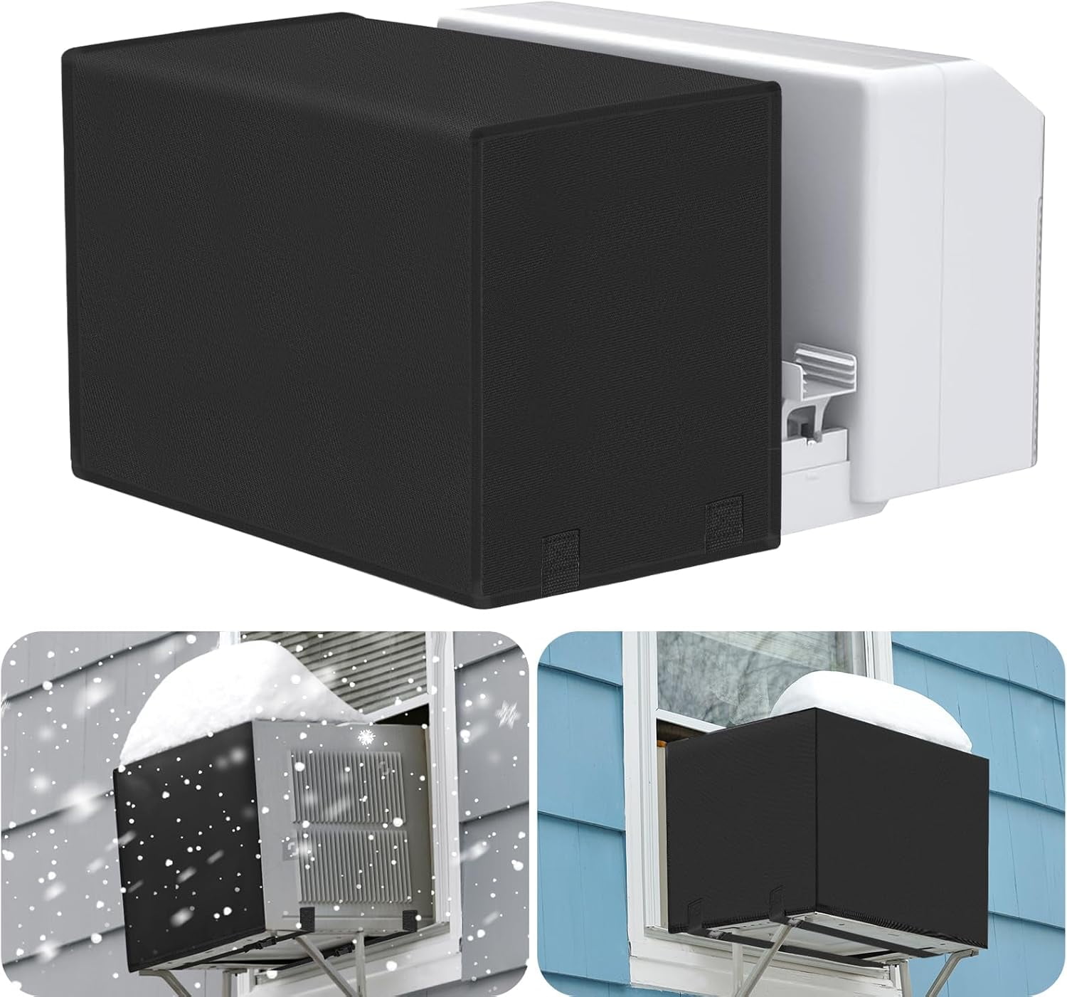 600D U Shaped Window Air Conditioner Cover, Window AC Covers for ...