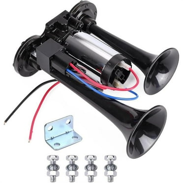 Air Horn Kit, Super Loud 4 Trumpet Electric Truck Train Car Horn with ...