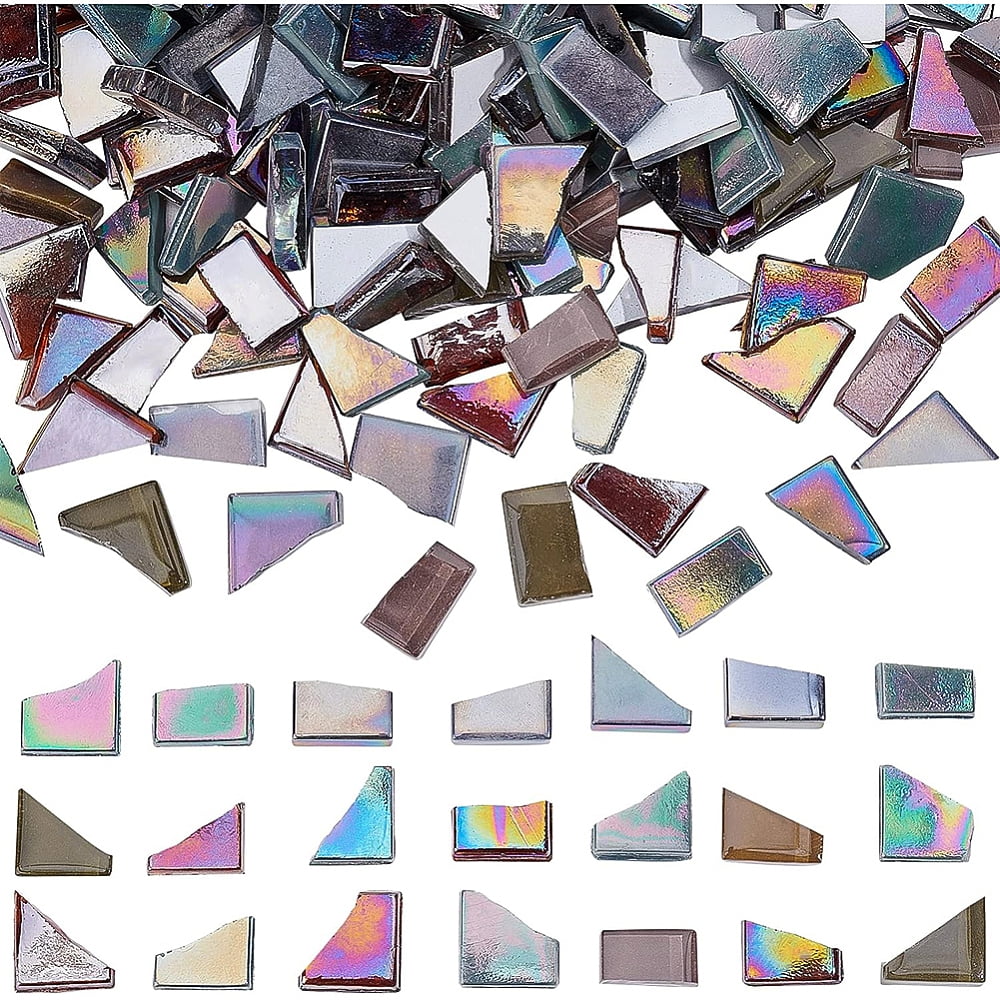 600G Mixed Irregular Color Mosaic Pieces Tiles Stained Glass Bulk ...