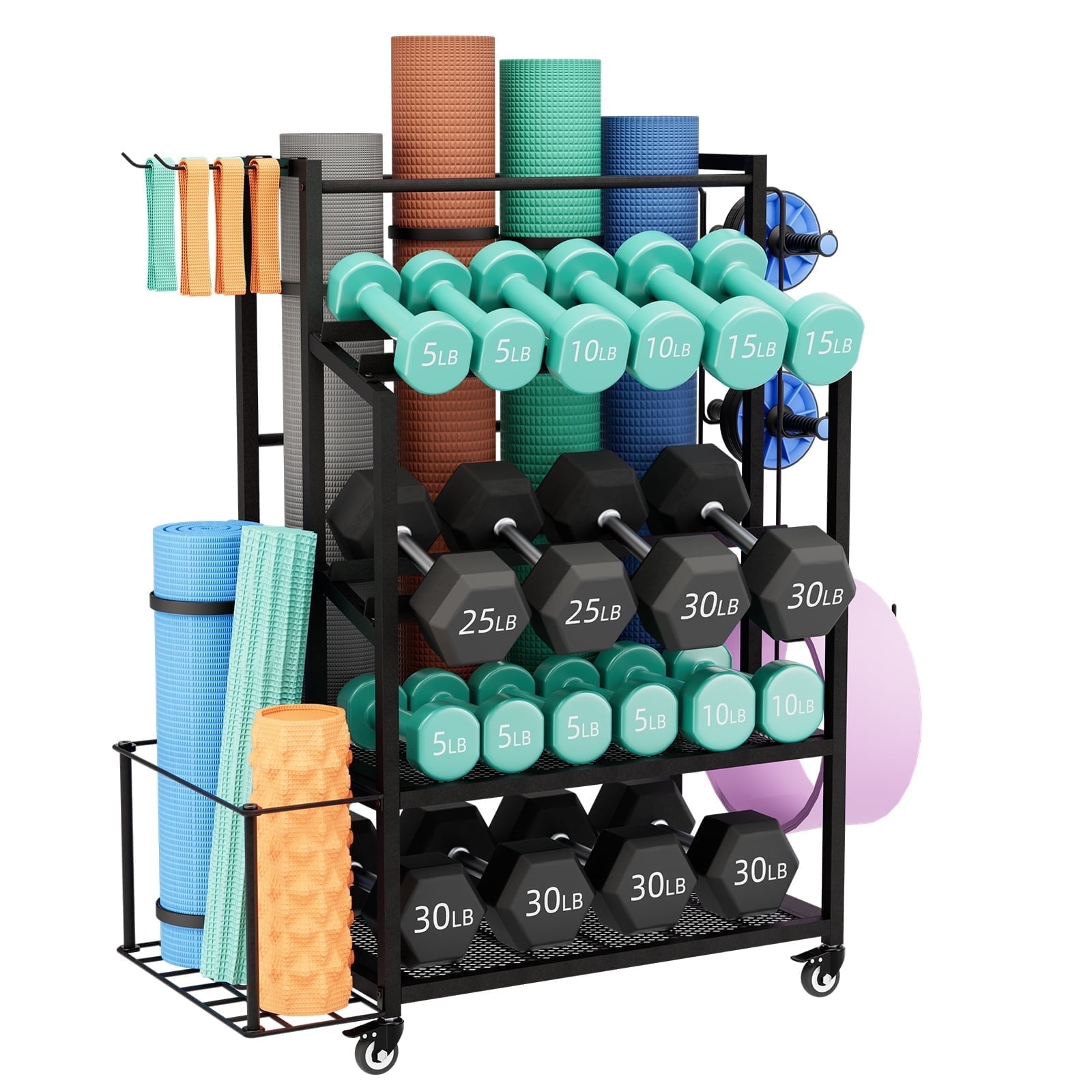 600LBS Dumbbell Rack Weight Stand - Bonvork Adjustable Weight Rack for ...