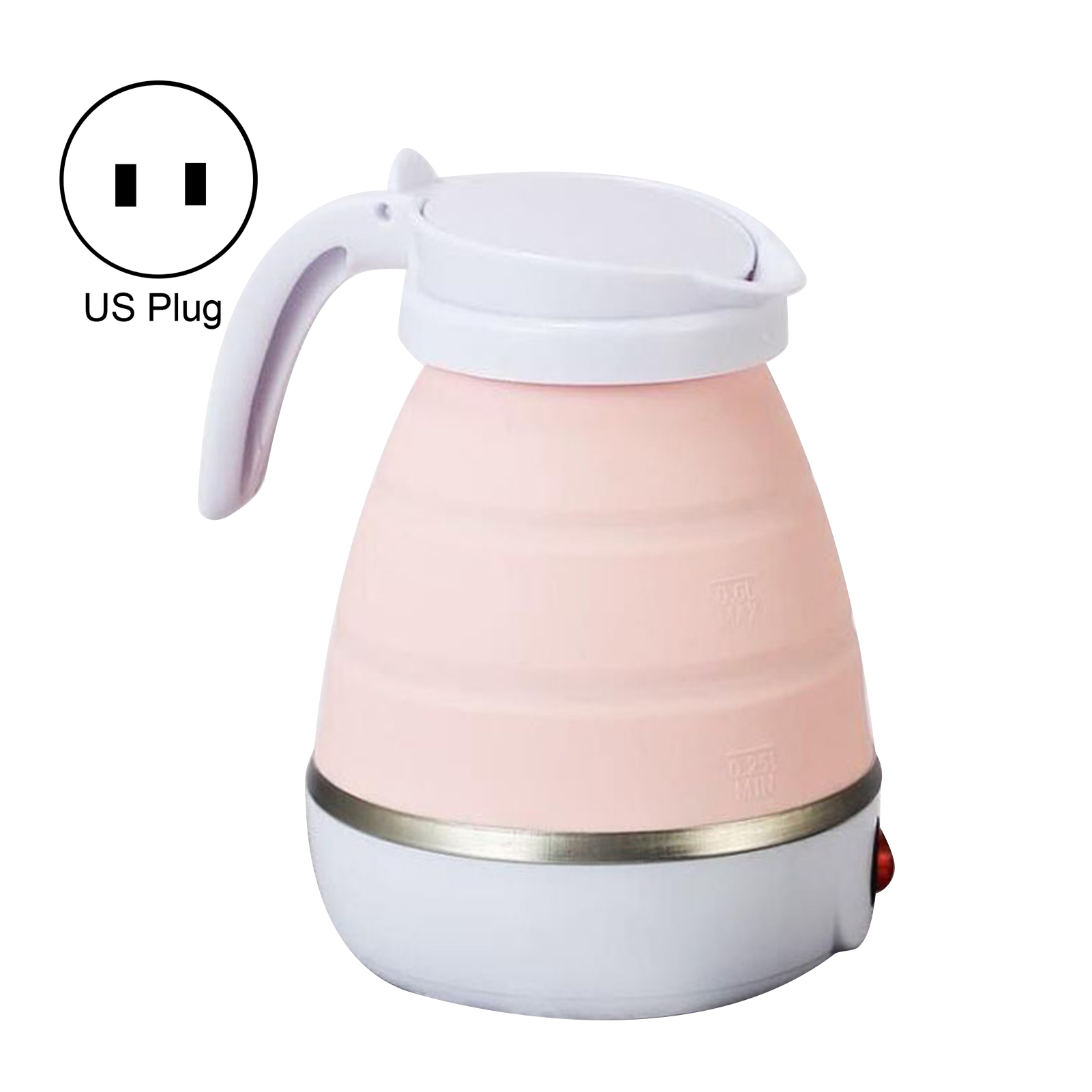 600ML Electric Kettle Foldable Space-saving ABS Camping Water Kettle ...