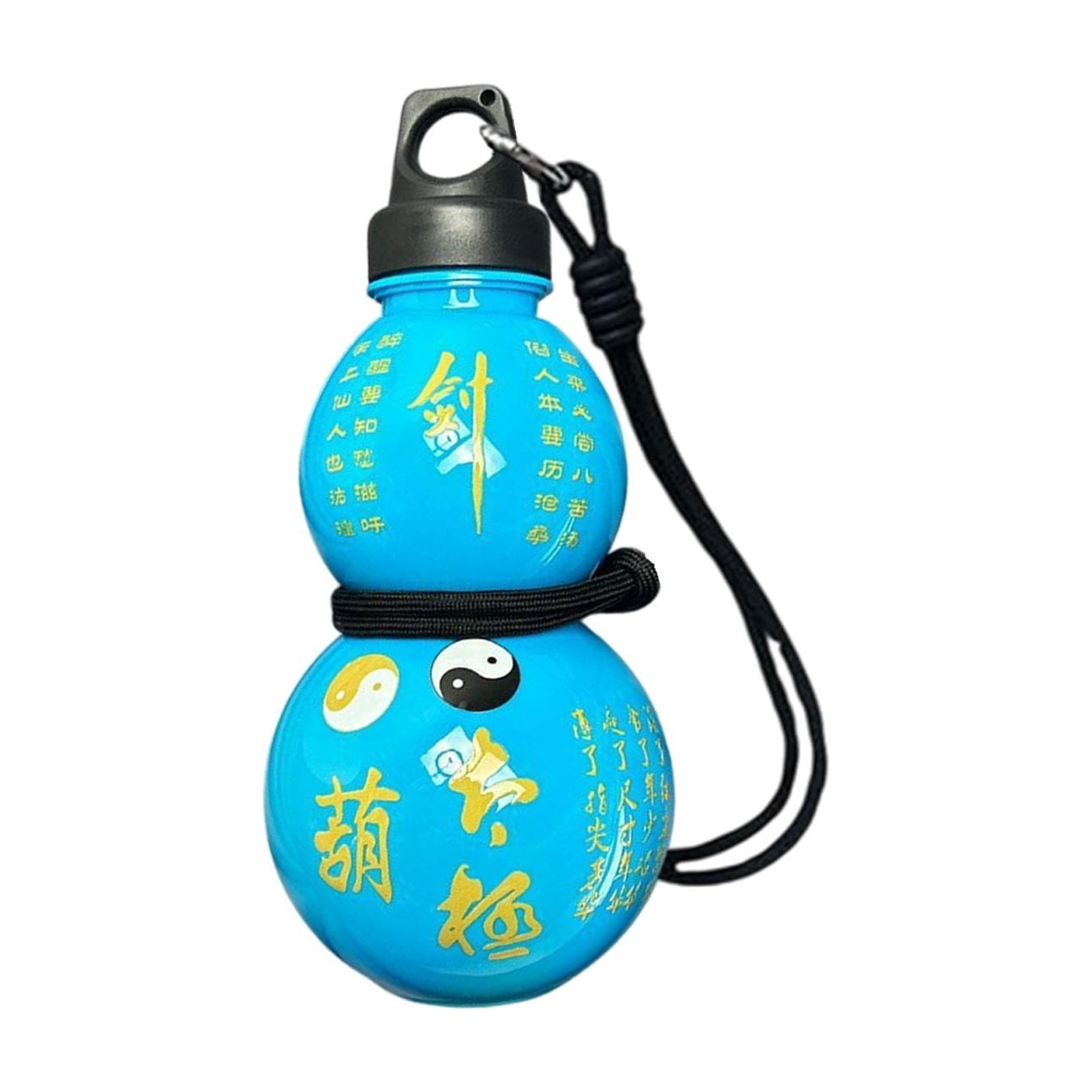 600ML Gourd Cup Oriental Water Kettle Outdoor Crossbody Portable Water ...