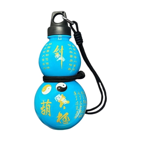 600ML Gourd Cup Oriental Water Kettle Outdoor Crossbody Portable Water ...