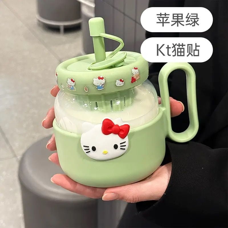 600ML Sanrio Hello Kitty Large Capacity Plastic Water Cup Cartoon ...