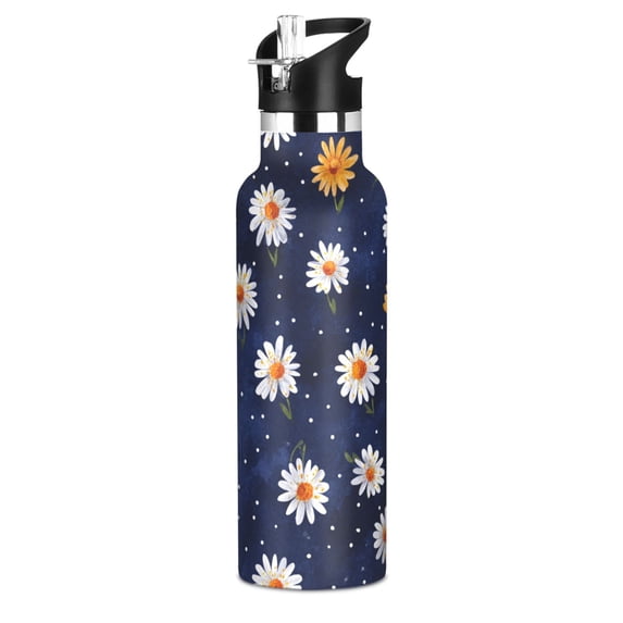 600ML Stainless Steel Insulated Cup Sports Water Bottle Portable ...