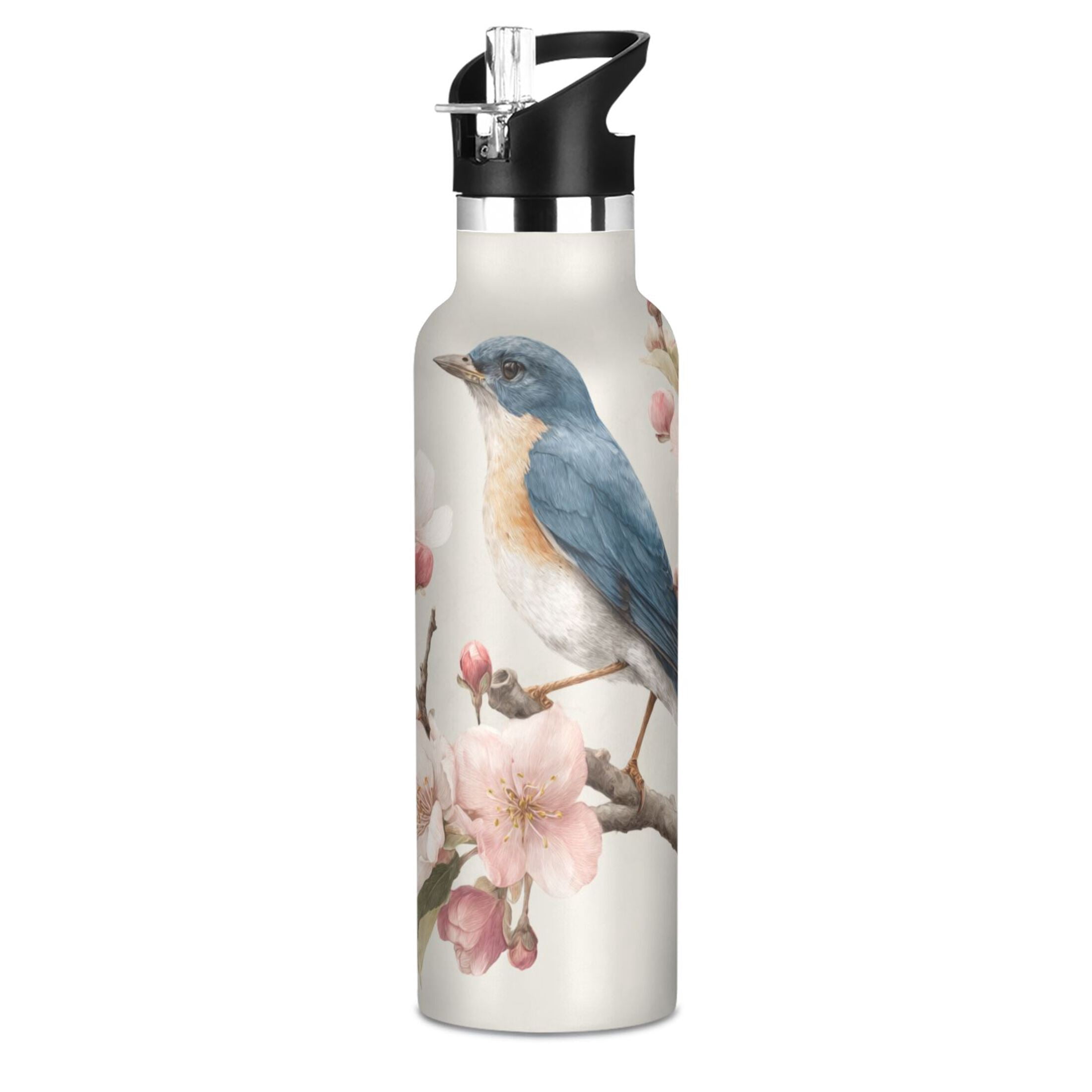 600ML Stainless Steel Insulated Cup Sports Water Bottle Portable ...