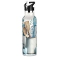 600ML Stainless Steel Insulated Cup Sports Water Bottle Portable ...