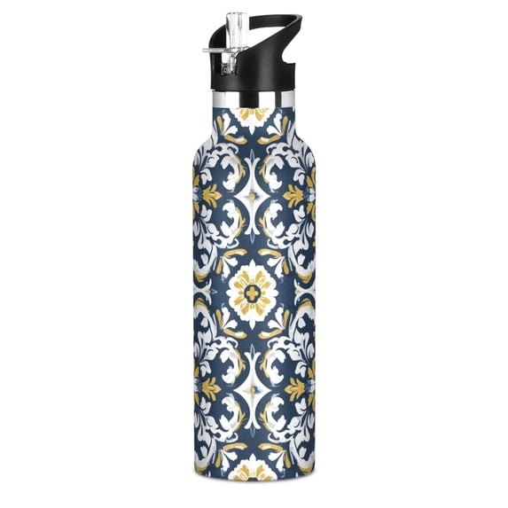 600ML Stainless Steel Insulated Cup Sports Water Bottle Portable ...