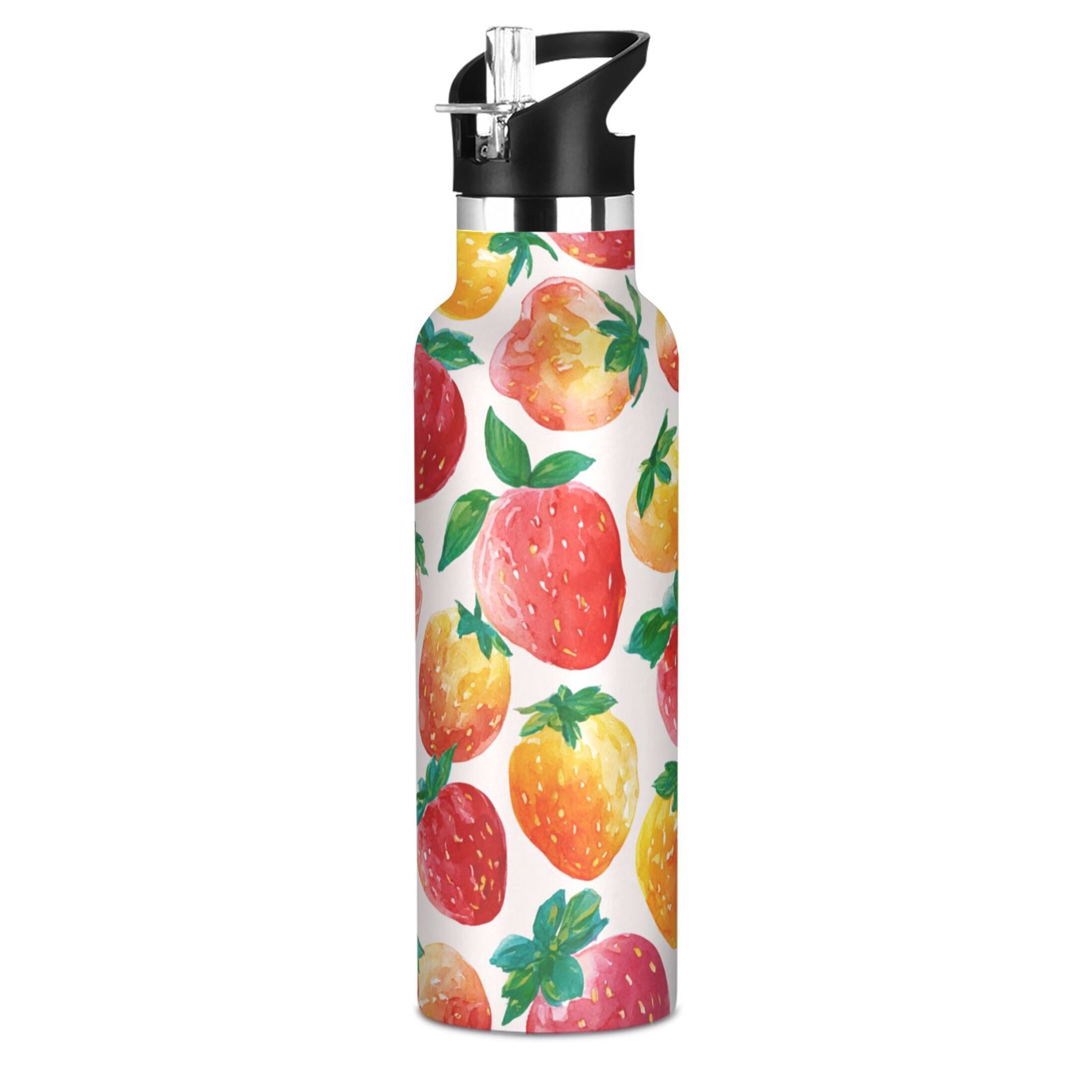 600ML Stainless Steel Insulated Cup Sports Water Bottle Portable ...