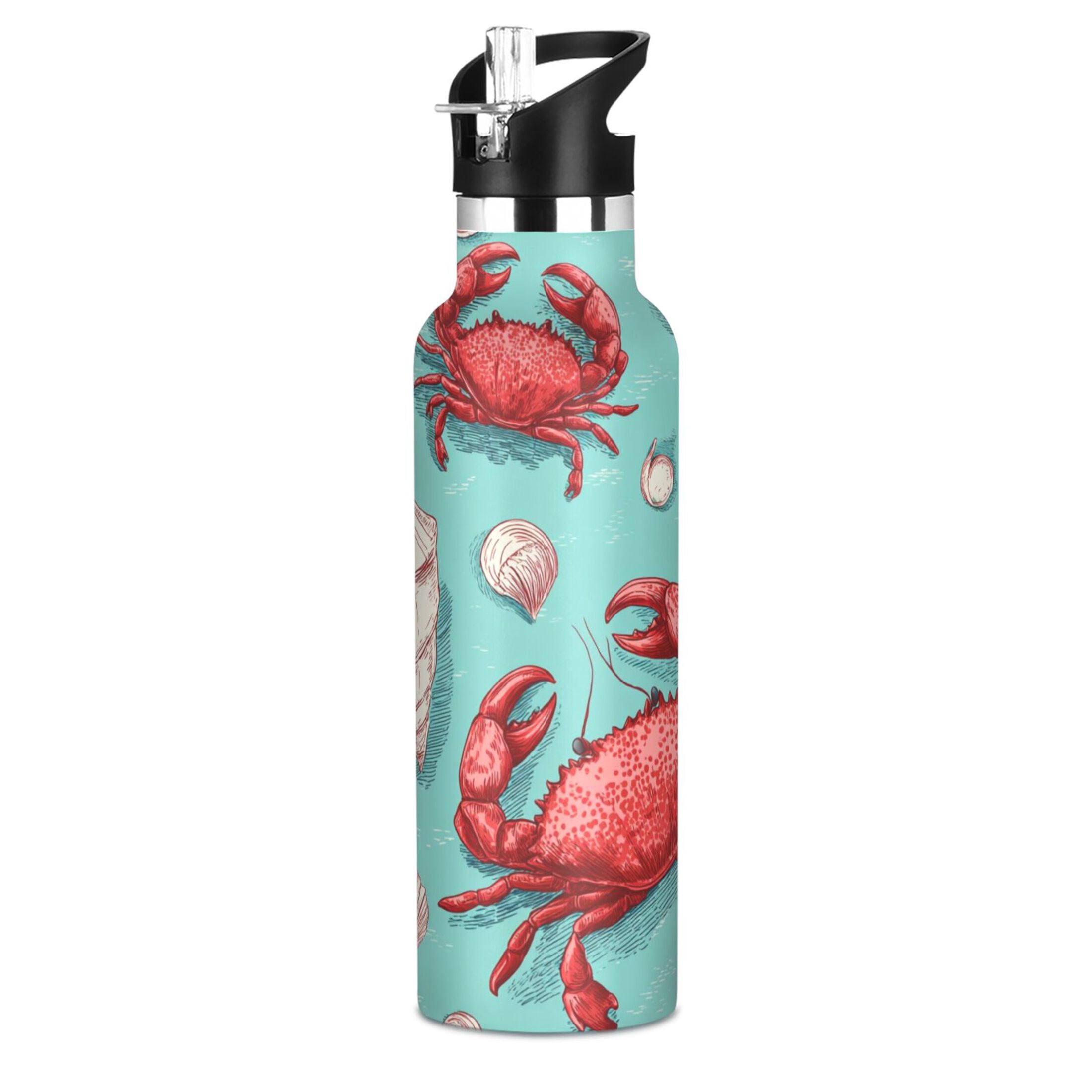 600ML Stainless Steel Insulated Cup Sports Water Bottle Portable ...