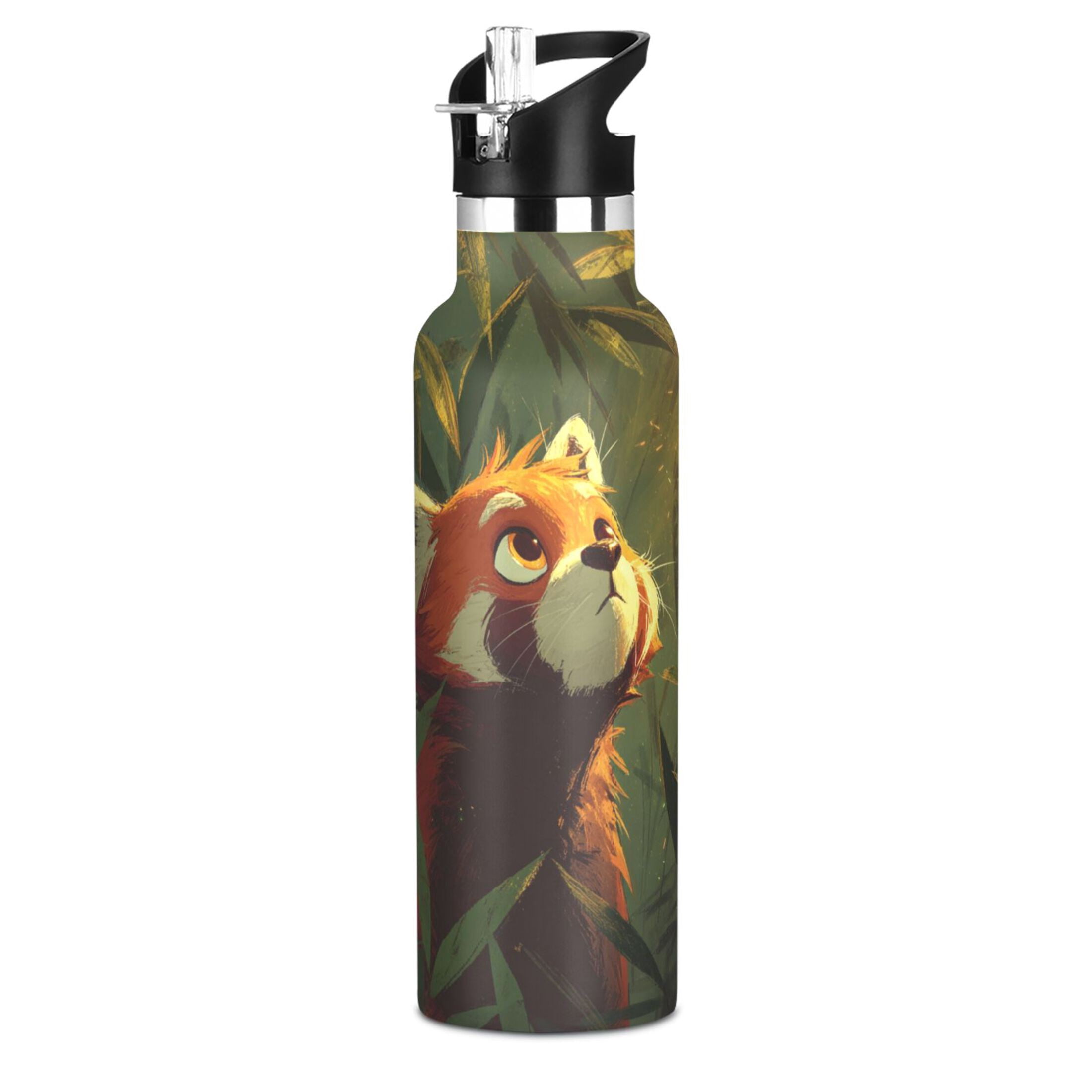 600ML Stainless Steel Insulated Cup Sports Water Bottle Portable ...