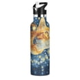 600ML Stainless Steel Insulated Cup Sports Water Bottle Portable ...
