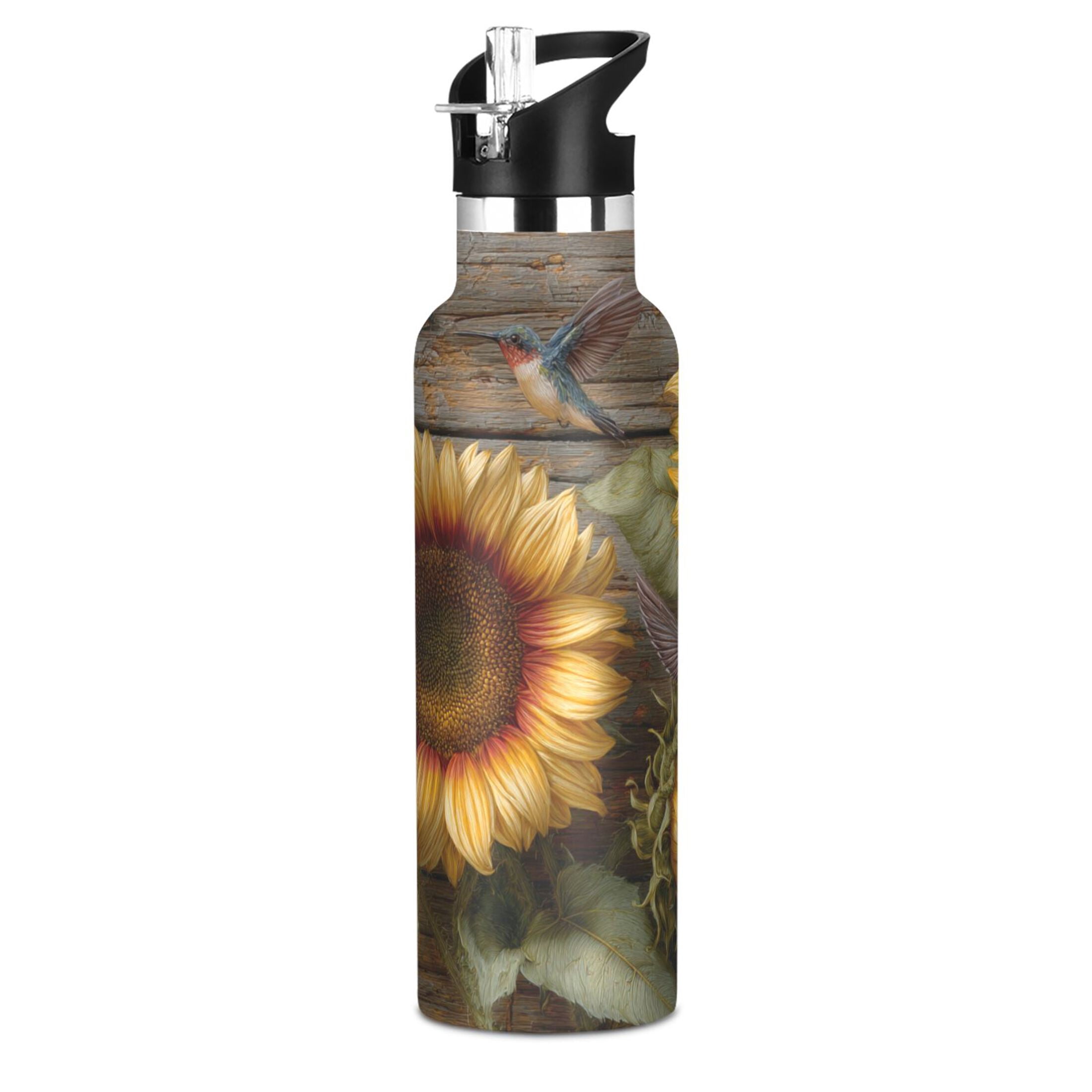 600ML Stainless Steel Insulated Cup Sports Water Bottle Portable ...