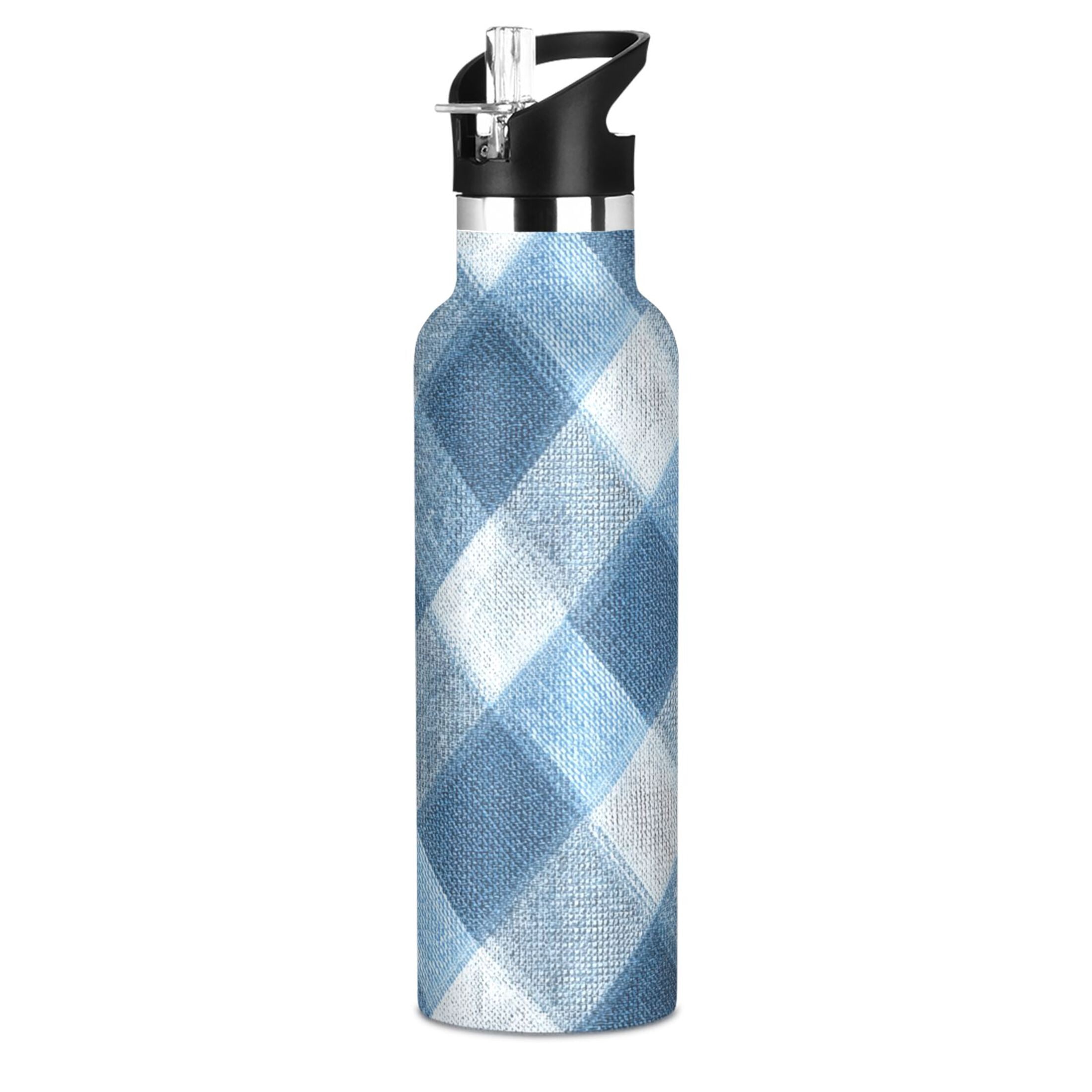 600ML Stainless Steel Insulated Cup Sports Water Bottle Portable ...