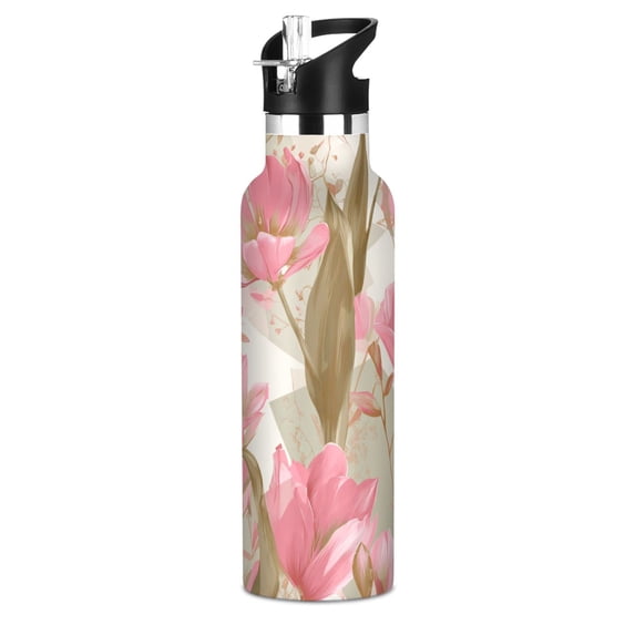 600ML Stainless Steel Insulated Cup Sports Water Bottle Portable ...