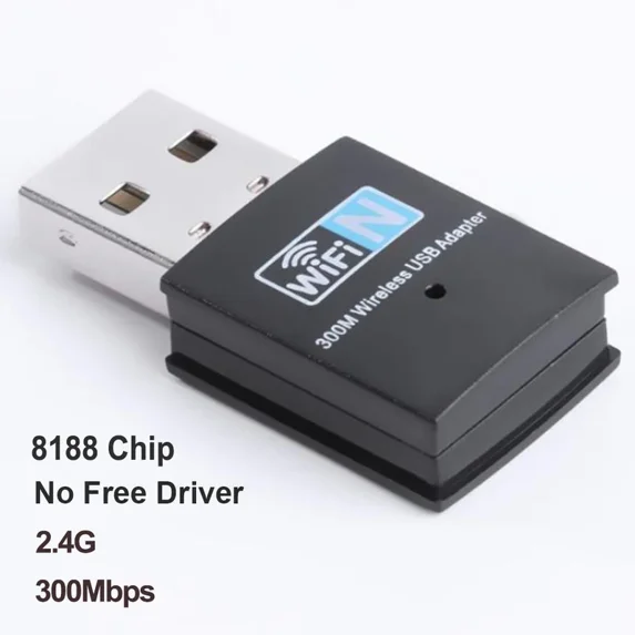 600Mbps Network Card USB WiFi Adapter 2.4GHz 5GHz WiFi Antenna Dual ...