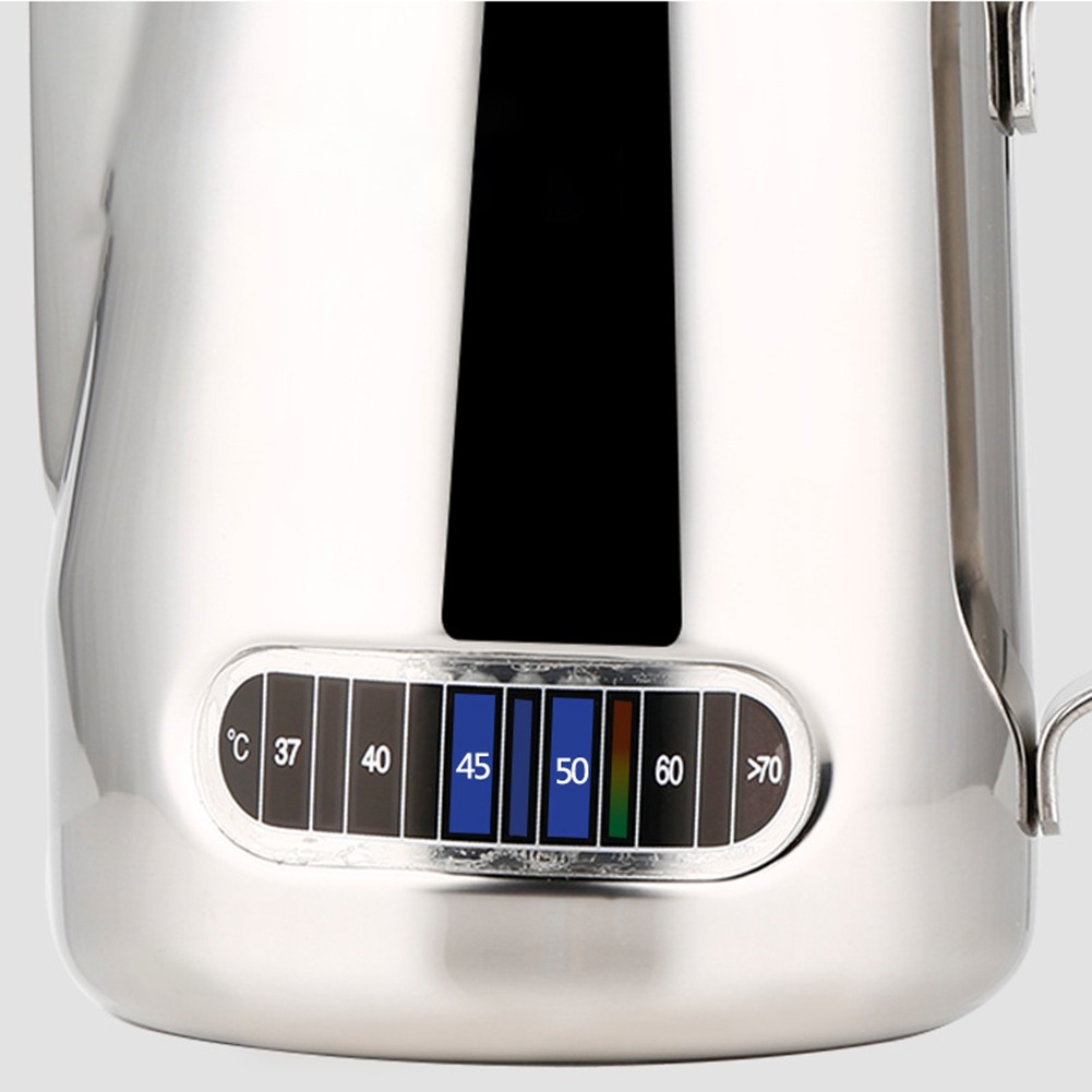 600Ml Milk Frothing Thermometer Espresso Coffee Pitcher Stainless Jug ...