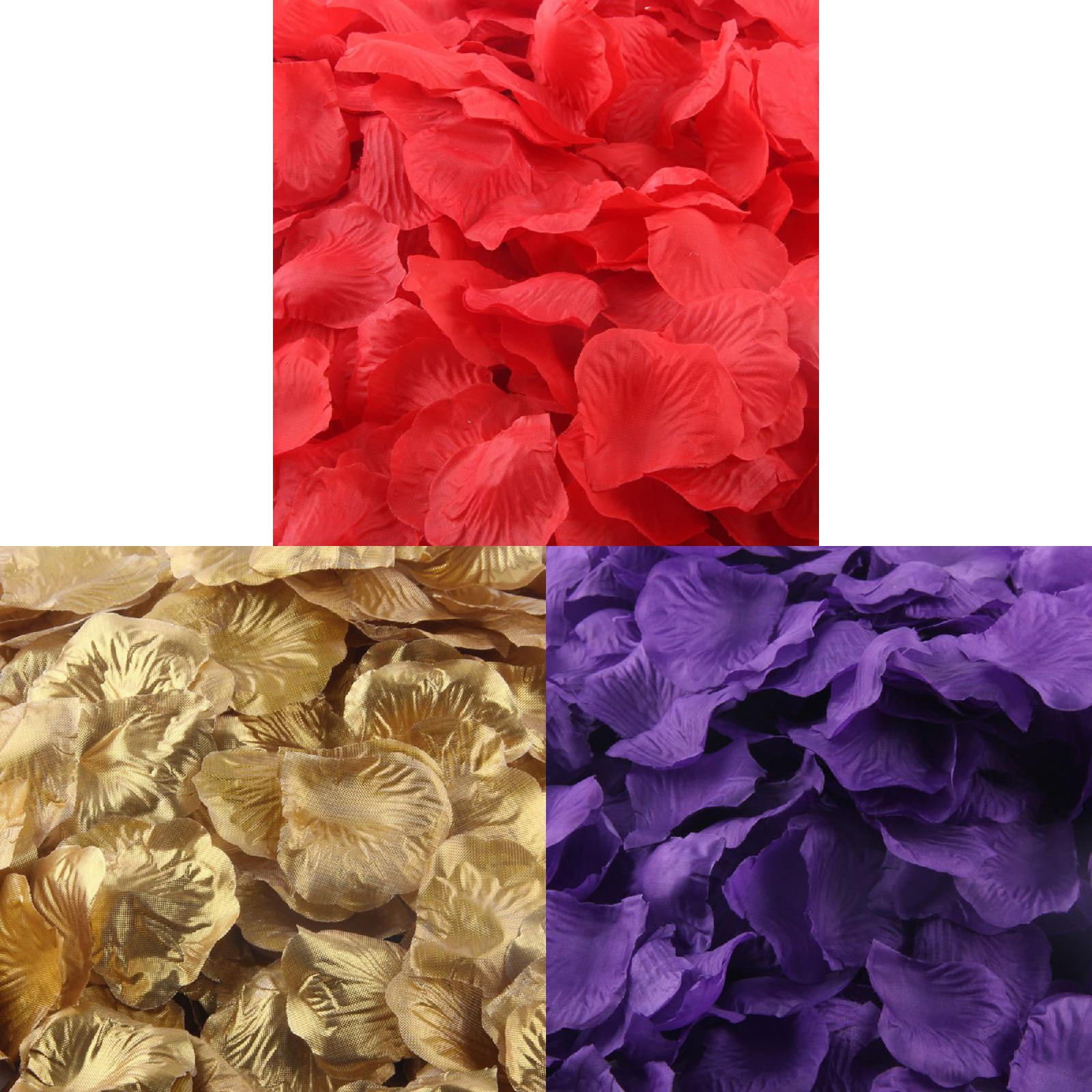600PCS Artificial Rose Petals, Wedding Flower Confetti Scatter Rose ...