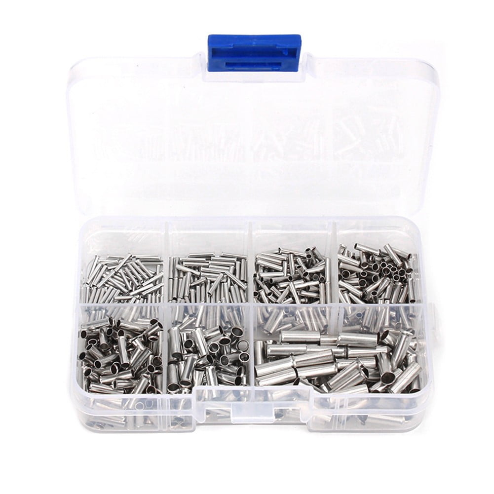 600PCS Boxed Tube Type Bare Terminal Combination - Walmart.com