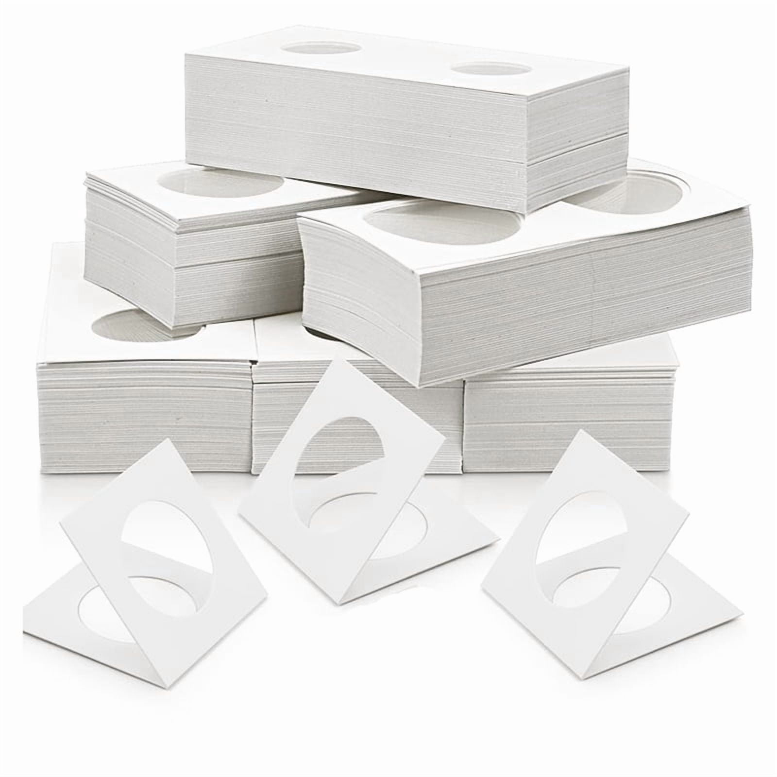 600PCS Coin Flips in 6 Sizes Cardboard Coin Holders for Colletors 2x2 ...