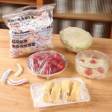 Reusable Stretch to Fit Food Covers, Variety Pack Cover-ups for Bowls ...