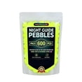 600PCS Glow-in-the-Dark Garden Stones, Night Guide Luminous Pebbles ...