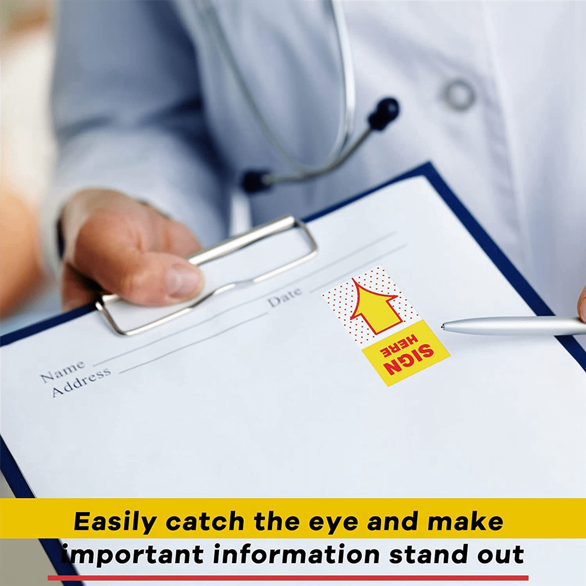 600PCS Sign Here Tabs Sign Here Sign Here Stickers Sign Here Flags with ...