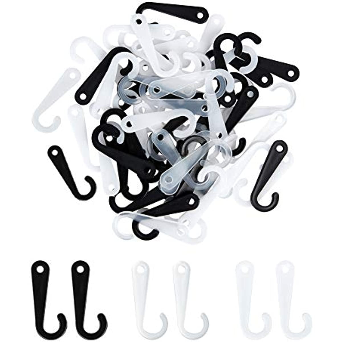 600PCS Sock Display Hooks J-Hooks for Socks Retail Display Hanger, 1.7 ...