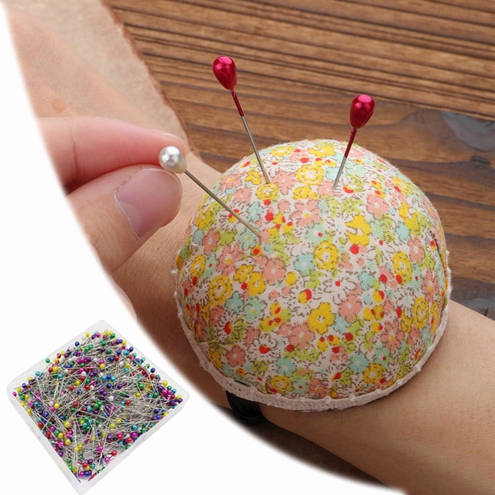 600PCS Straight Pins 1.5In Pearlized Ball Head Sewing Pins for Fabric ...