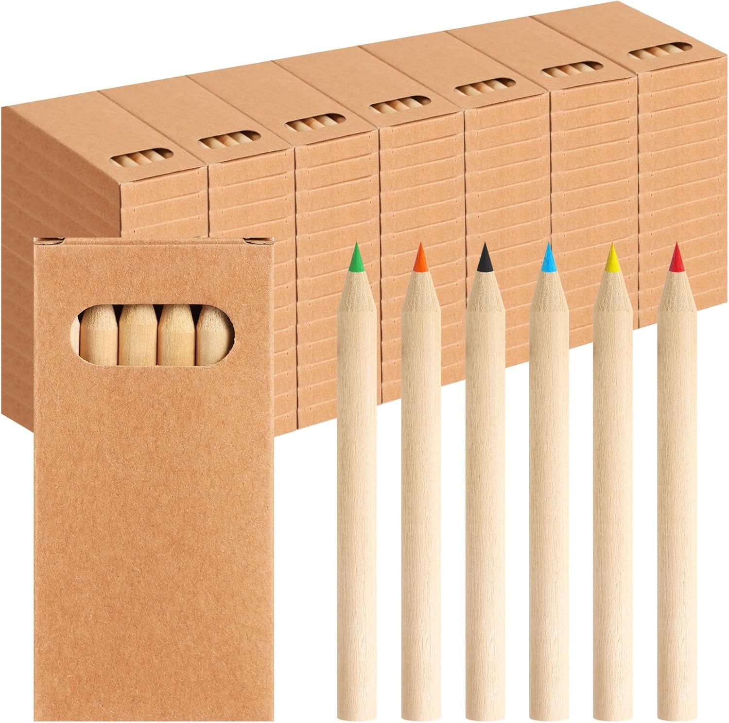 600Pcs/100 Boxes Mini Colored Pencils For Kids Drawing Colored Pencils ...