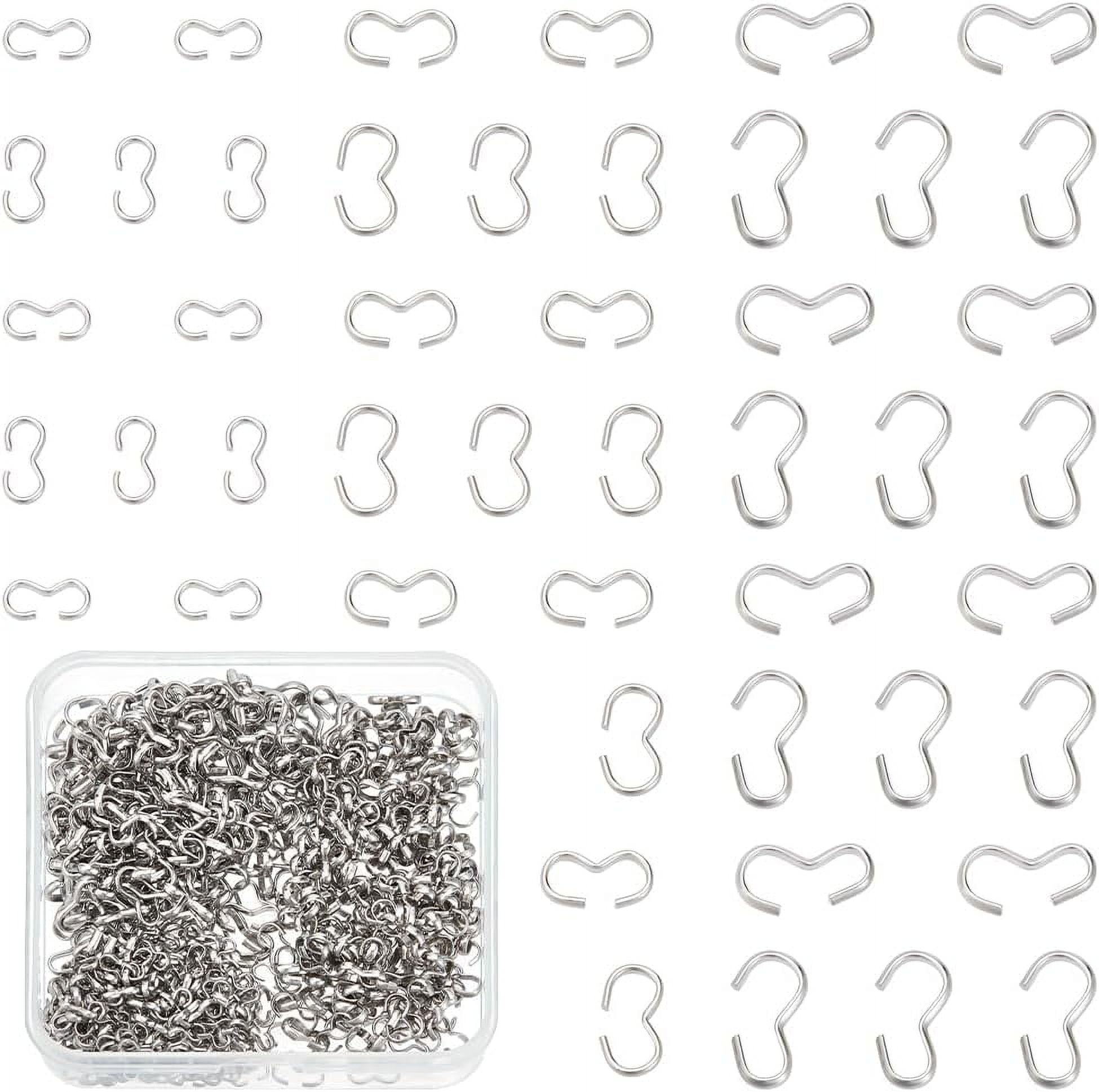 600Pcs 3 Styles Stainless Steel Quick Link Connector Charms 6.5/8/10mm ...